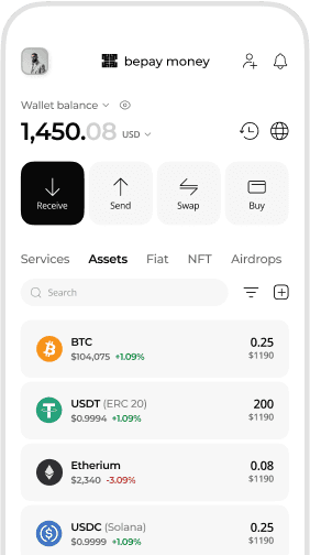 bepay - Stablecoin Payment, Wallet, Merchant Payment